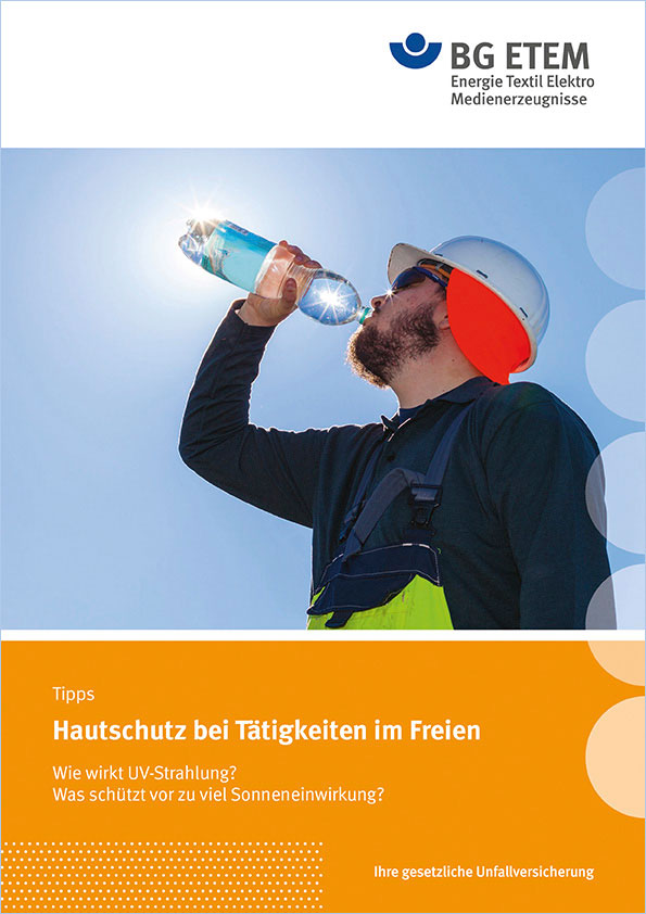 Kurzbroschüre zum Arbeiten im Freien — bgetem.de - BG ETEM Kurzbroschüre zum Arbeiten im Freien — bgetem.de - BG ETEM